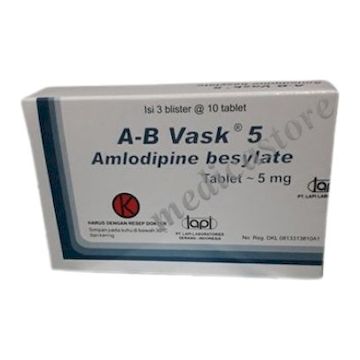 AB-Vask 5 mg Tablet - Harga, Manfaat, Kandungan, Dosis, indikasi ...