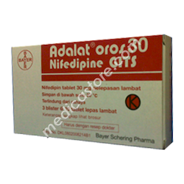 Adalat Oros 30 mg Tablet Lepas Lambat- Harga, Manfaat, Kandungan, Dosis ...