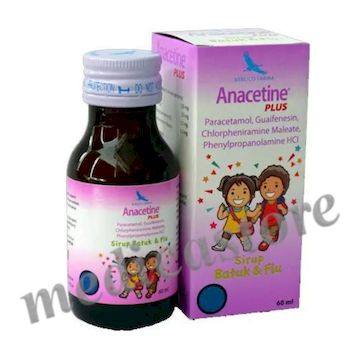 Anacetin Plus Sirup 60 ml- Harga, Manfaat, Kandungan, Dosis, indikasi ...