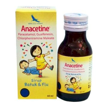 Anacetine Sirup 60 ml- Harga, Manfaat, Kandungan, Dosis, indikasi ...