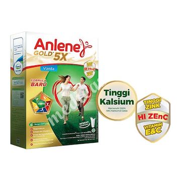 ANLENE GOLD 5X VANILLA 240 GR - Kandungan, Kegunaan, Efek Samping ...