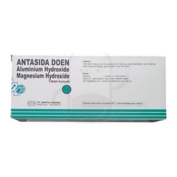ANTASIDA DOEN TABLET KUNYAH- Harga, Manfaat, Kandungan, Dosis, indikasi ...