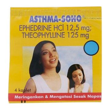 ASTHMA SOHO TABLET- Harga, Manfaat, Kandungan, Dosis, indikasi ...