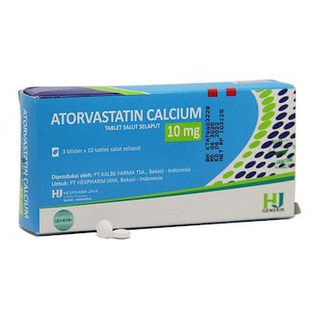 ATORVASTATIN TABLET 10 MG- Harga, Manfaat, Kandungan, Dosis, indikasi ...