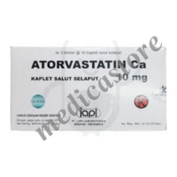 Atorvastatin 10 mg Tablet- Harga, Manfaat, Kandungan, Dosis, indikasi ...