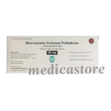 Atorvastatin 40 mg Tablet Salut Selaput- Harga, Manfaat, Kandungan ...