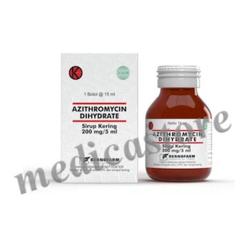 AZITHROMYCIN DRY SYRUP 200 MG/5 ML- Harga, Manfaat, Kandungan, Dosis ...