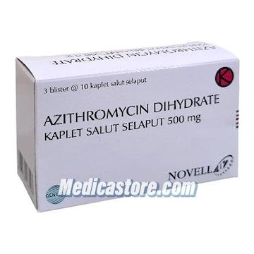 Azithromycin 500 mg Kaplet- Harga, Manfaat, Kandungan, Dosis, indikasi, Konsultasi Resep
