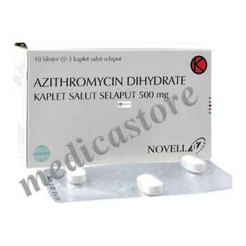AZITHROMYCIN KAPLET 500 MG- Harga, Manfaat, Kandungan, Dosis, indikasi, Konsultasi Resep
