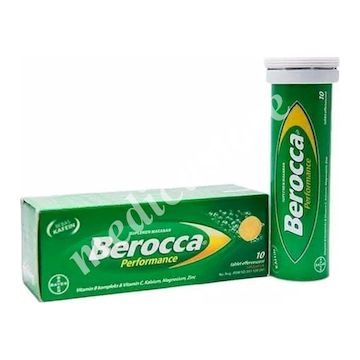 BEROCCA PERFORMANCE EFFERVESCENT TABLET 10'S - Kandungan, Kegunaan ...