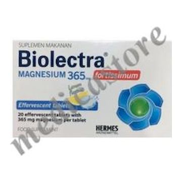 BIOLECTRA MAGNESIUM 365 FORTISSIMUM TABLET EFFERVESCENT 20'S ...