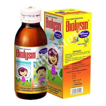 BIOLYSIN MULTIVITAMIN SYRUP 60 ML - Kandungan, Kegunaan, Efek Samping ...