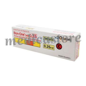 BON - ONE TABLET 0,25 MCG- Harga, Manfaat, Kandungan, Dosis, indikasi ...