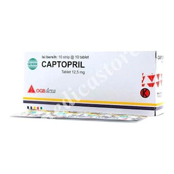 Captopril 12.5 mg Tablet- Harga, Manfaat, Kandungan, Dosis, indikasi ...