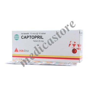 CAPTOPRIL TABLET 25 MG- Harga, Manfaat, Kandungan, Dosis, indikasi ...