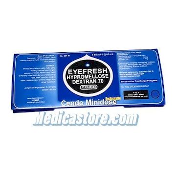 Cendo Eyefresh Minidose 0.6 ml- Harga, Manfaat, Kandungan, Dosis, indikasi, Konsultasi Resep