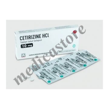 CETIRIZINE TABLET 10 MG- Harga, Manfaat, Kandungan, Dosis, indikasi, Konsultasi Resep