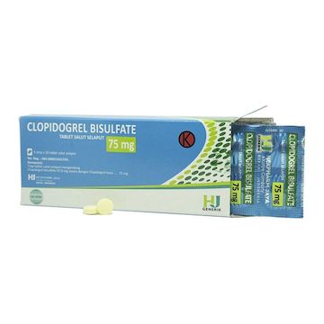 Clopidogrel 75 mg Tablet- Harga, Manfaat, Kandungan, Dosis, indikasi ...