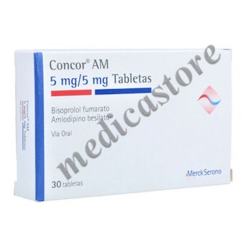 Concor AM 5 mg/5 mg Tablet- Harga, Manfaat, Kandungan, Dosis, indikasi ...