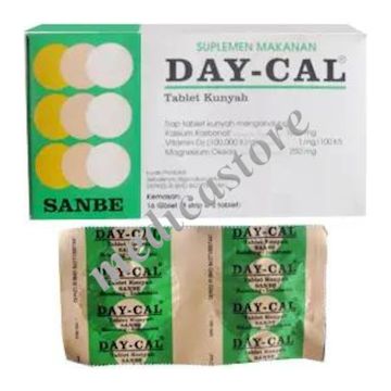 DAY - CAL CHEWABLE TABLET- Harga, Manfaat, Kandungan, Dosis, indikasi ...