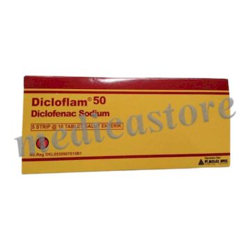 DICLOFLAM TABLET 50 MG- Harga, Manfaat, Kandungan, Dosis, indikasi ...