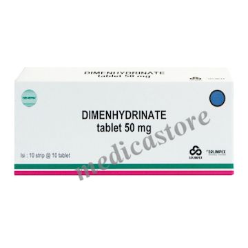 DIMENHIDRINATE TABLET 50 MG- Harga, Manfaat, Kandungan, Dosis, indikasi ...
