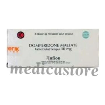 DOMPERIDONE TABLET 10 MG- Harga, Manfaat, Kandungan, Dosis, indikasi ...