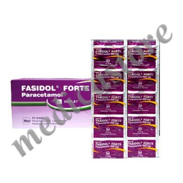 Fasidol Forte 650 mg Kaplet- Harga, Manfaat, Kandungan, Dosis, indikasi ...