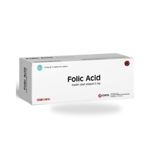 Folic Acid 5 mg Kaplet Salut Selaput- Harga, Manfaat, Kandungan, Dosis ...