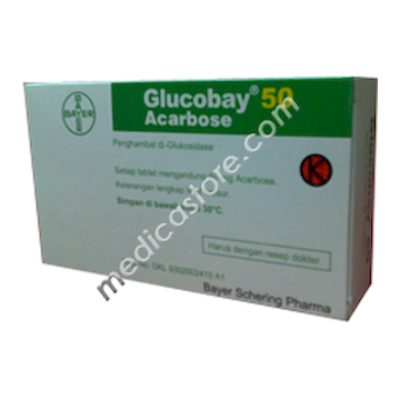 Glucobay 50 mg Tablet- Harga, Manfaat, Kandungan, Dosis, indikasi ...