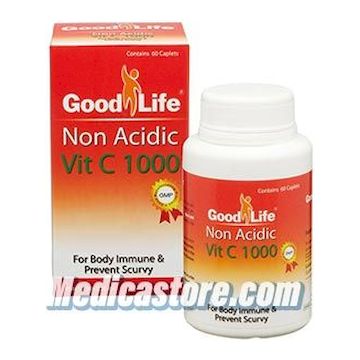 GOOD LIFE VIT C 1000 KAPLET SALUT SELAPUT 60'S - Kandungan, Kegunaan ...