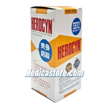 Herocyn Medicated Ski N Powder 85 g - Kandungan, Kegunaan, Efek Samping ...