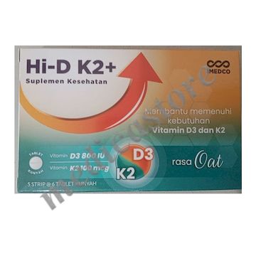 HI-D K2+ TABLET - Kandungan, Kegunaan, Efek Samping, Dosis dan Aturan ...