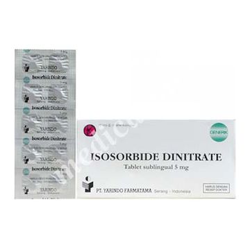 ISOSORBIDE DINITRATE TABLET SUBLINGUAL 5 MG- Harga, Manfaat, Kandungan ...