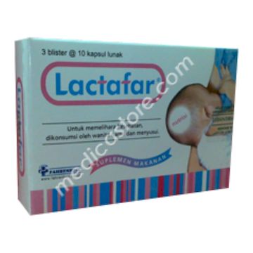 LACTAFAR KAPSUL LUNAK 30'S - Kandungan, Kegunaan, Efek Samping, Dosis ...