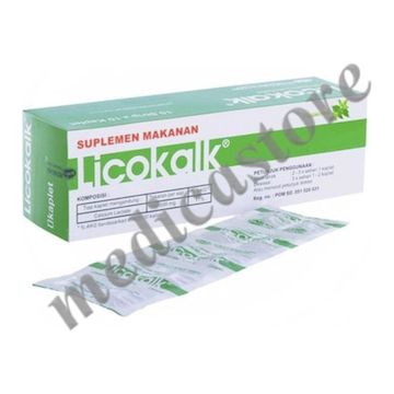 Licokalk Kaplet 500 mg - Kandungan, Kegunaan, Efek Samping, Dosis dan ...