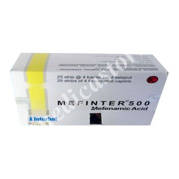 Mefinter 500 mg Kaplet Salut Selaput- Harga, Manfaat, Kandungan, Dosis ...