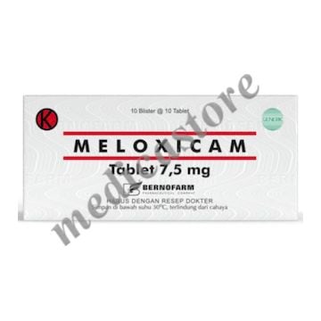 MELOXICAM TABLET 7,5 MG- Harga, Manfaat, Kandungan, Dosis, indikasi ...