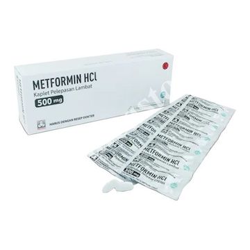 METFORMIN XR TABLET 500 MG- Harga, Manfaat, Kandungan, Dosis, indikasi ...