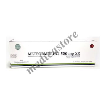 METFORMIN XR TABLET 500 MG- Harga, Manfaat, Kandungan, Dosis, indikasi ...