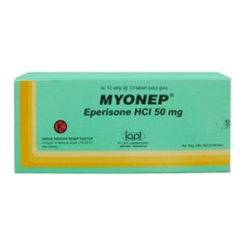 Myonep 50 mg Tablet- Harga, Manfaat, Kandungan, Dosis, indikasi ...