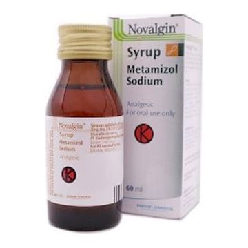 Novalgin Sirup 60 ml- Harga, Manfaat, Kandungan, Dosis, indikasi ...