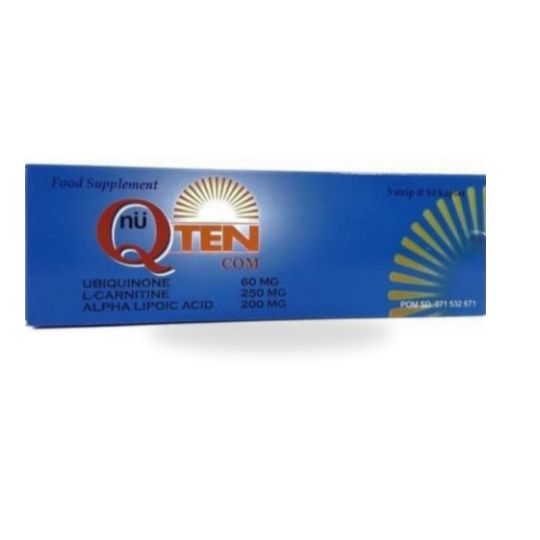 NU Q-TEN COM KAPLET - Kandungan, Kegunaan, Efek Samping, Dosis dan ...