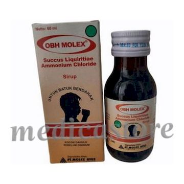 OBH Molex Sirup 60 ml- Harga, Manfaat, Kandungan, Dosis, indikasi ...