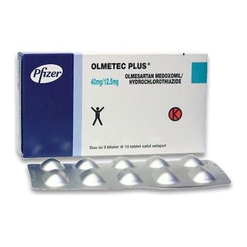 Olmetec Plus 40 mg / 12.5 mg Tablet- Harga, Manfaat, Kandungan, Dosis ...