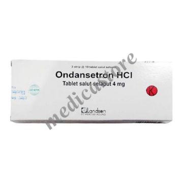 Ondansetron 4 mg Tablet Salut Selaput- Harga, Manfaat, Kandungan, Dosis, indikasi, Konsultasi Resep