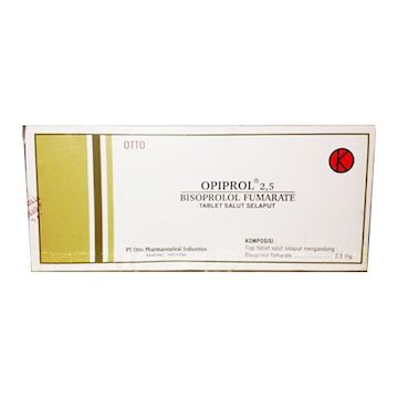 OPIPROL TABLET 2.5 MG- Harga, Manfaat, Kandungan, Dosis, indikasi ...
