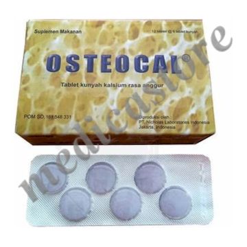 OSTEOCAL CHEWABLE TABLET 30'S - Kandungan, Kegunaan, Efek Samping ...