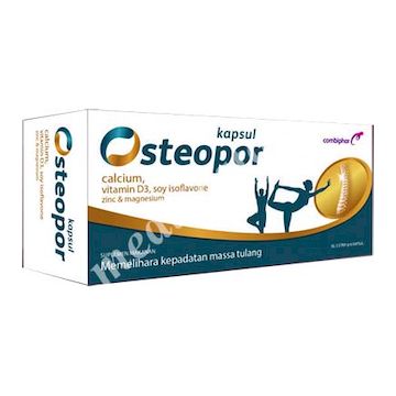 OSTEOPOR KAPSUL 30'S - Kandungan, Kegunaan, Efek Samping, Dosis dan ...