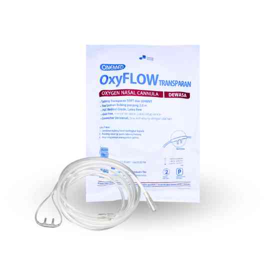 OXYGEN NASAL CANULLA DEWASA (ONEMED) OXYFLOW TRANSPARAN - Kandungan ...